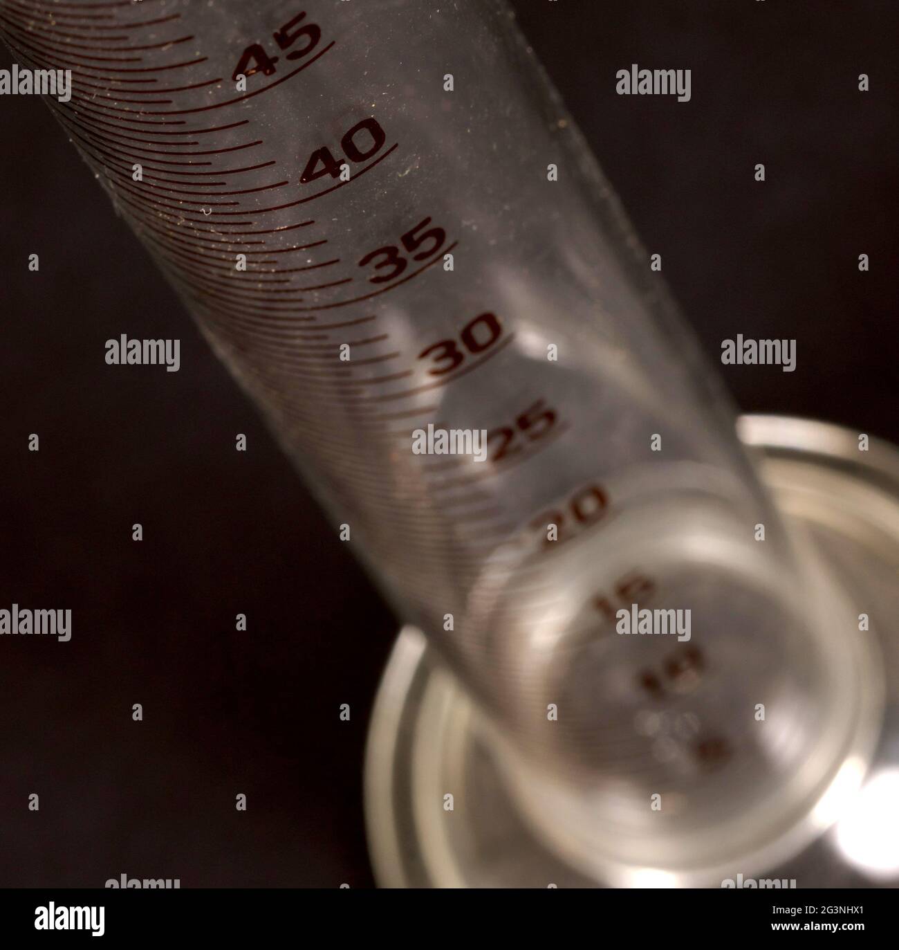 Old measuring cylinder Stock Photo - Alamy