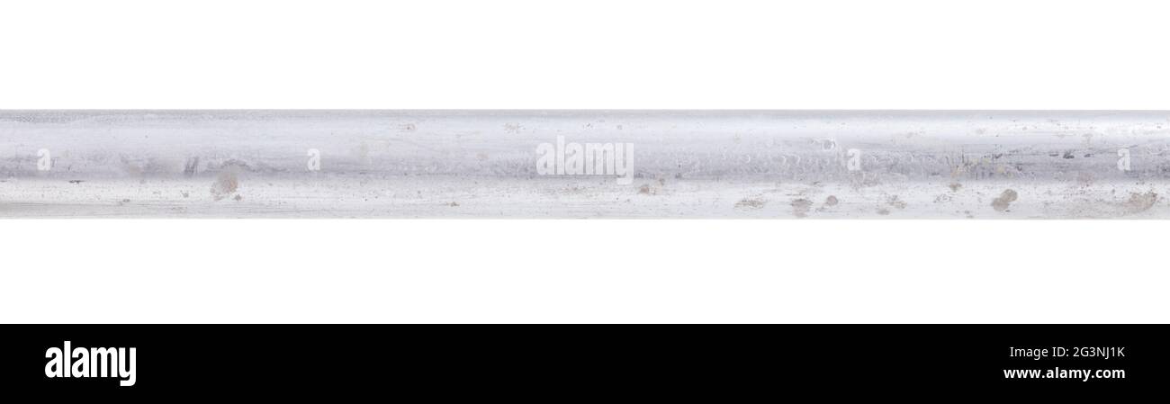 Old metal pipe isolated on white Stock Photo - Alamy