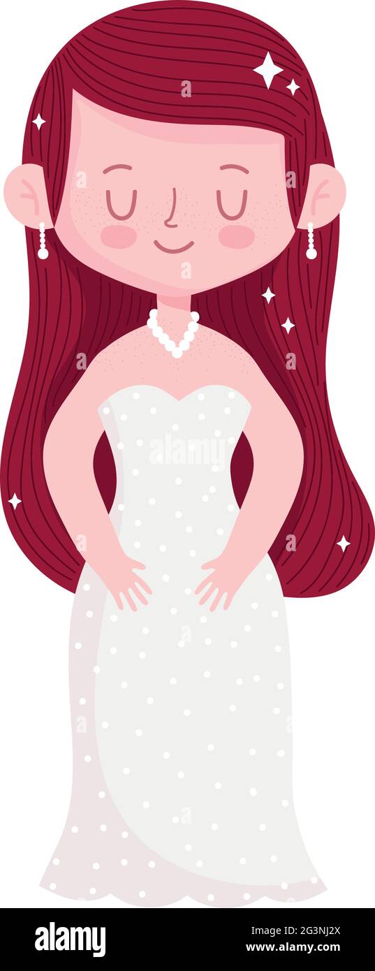 cute bride wedding Stock Vector Image & Art - Alamy