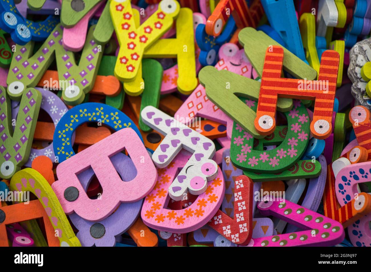 Colorful alphabet icons in stock Stock Photo - Alamy