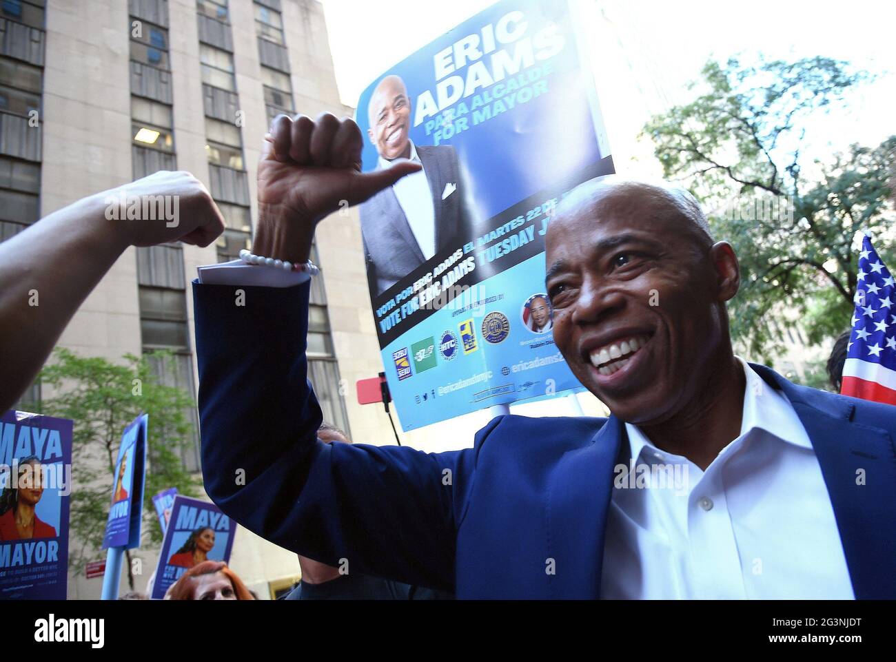 New York, NY, USA. 16th June, 2021. Eric Adams at arrivals for New York ... New York, NY, USA. 16th June, 2021. Eric Adams at arrivals for New York ...