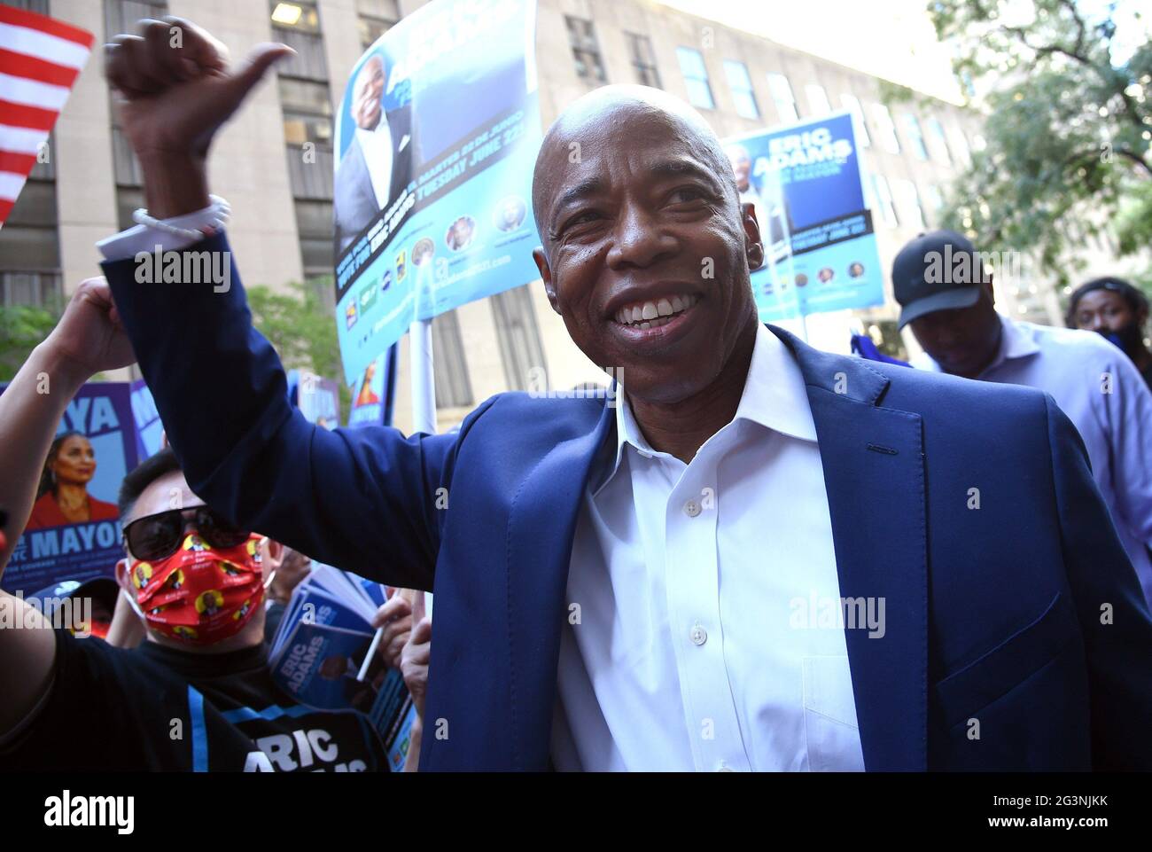 New York, NY, USA. 16th June, 2021. Eric Adams at arrivals for New York ... New York, NY, USA. 16th June, 2021. Eric Adams at arrivals for New York ...