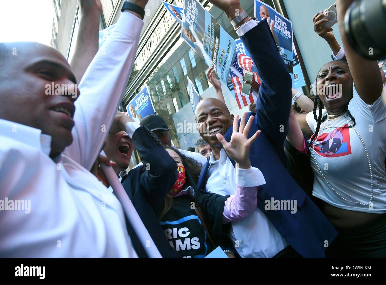 New York, NY, USA. 16th June, 2021. Eric Adams at arrivals for New York ... New York, NY, USA. 16th June, 2021. Eric Adams at arrivals for New York ...