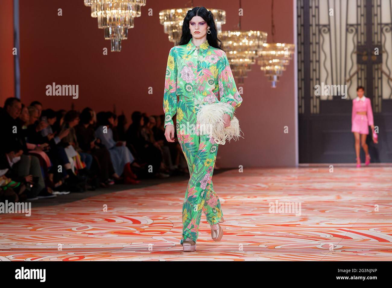 A model walks the runway during the Alice McCall show during the ...