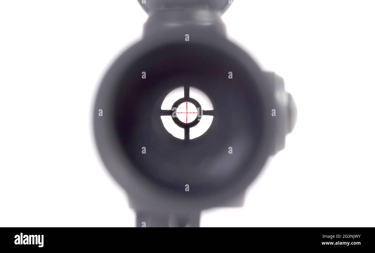 Rifle scope, isolated Stock Photo - Alamy