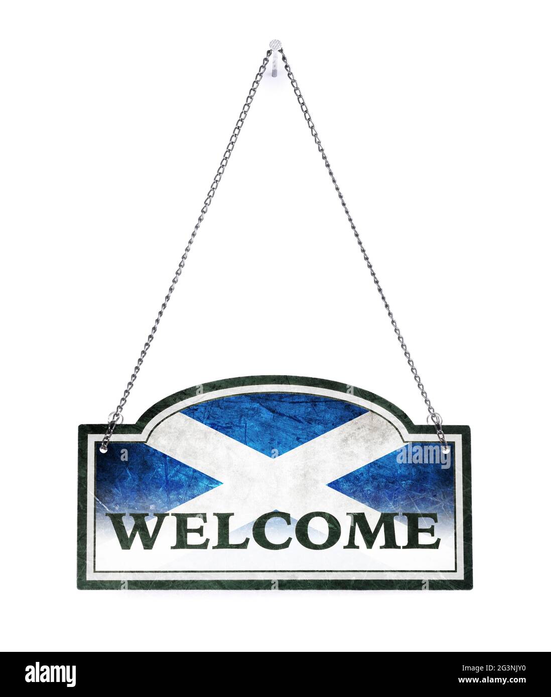 Welcome to scotland sign Cut Out Stock Images & Pictures - Alamy