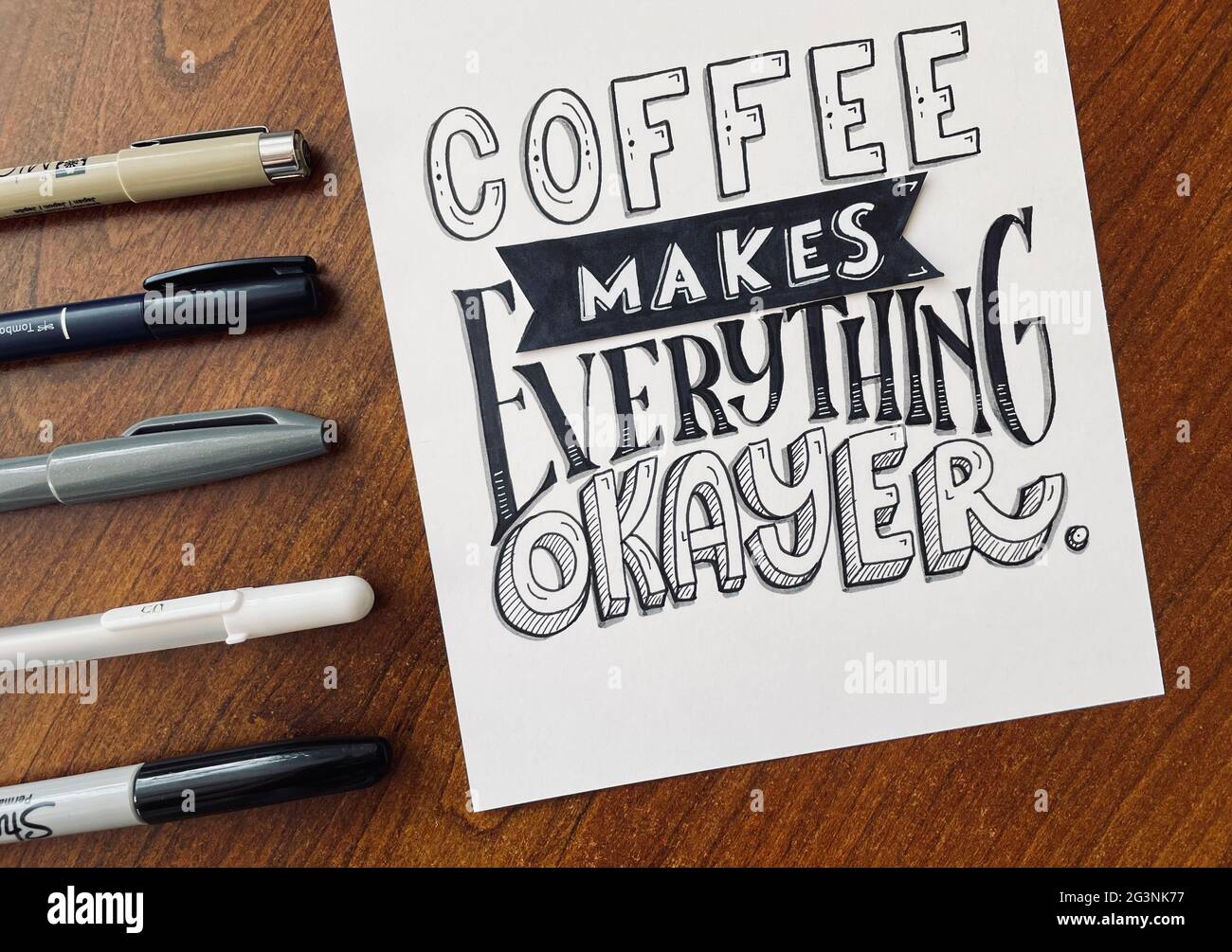 Black and white calligraphy hi-res stock photography and images - Alamy