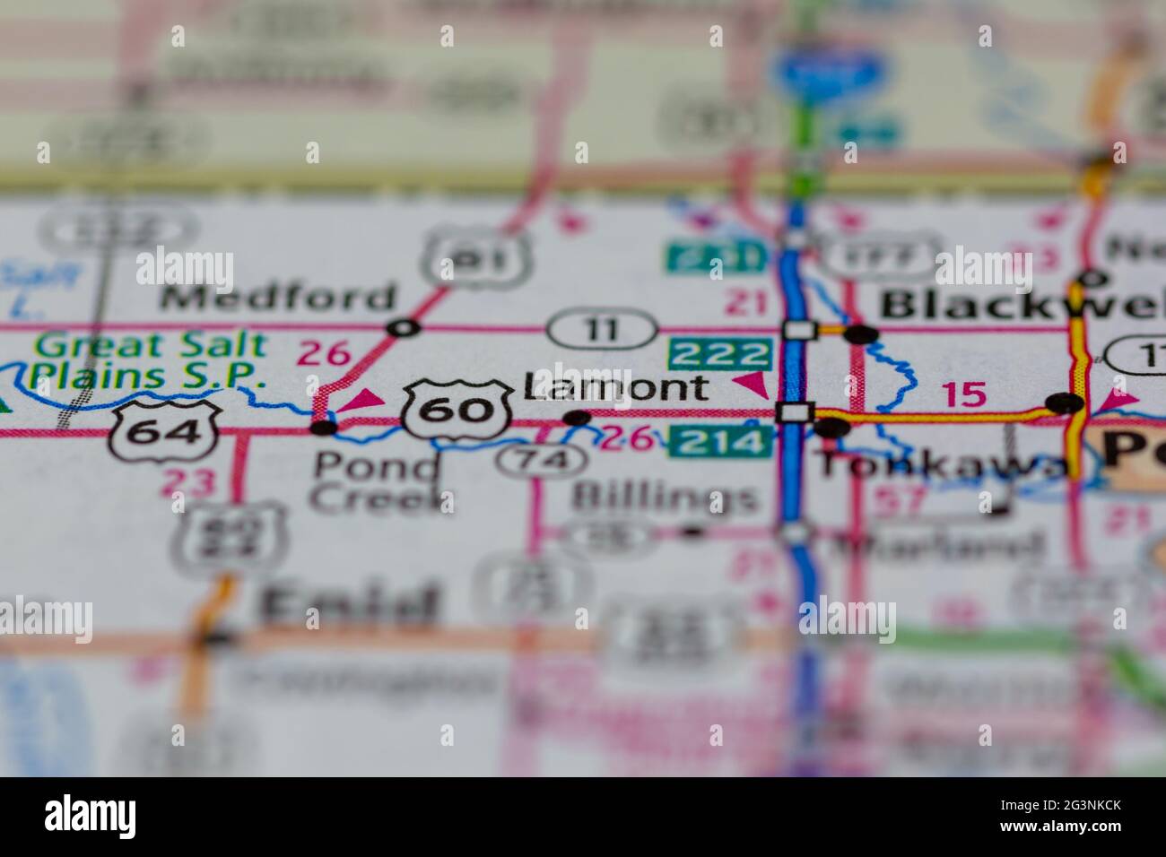 Lamont oklahoma on a map hi-res stock photography and images - Alamy