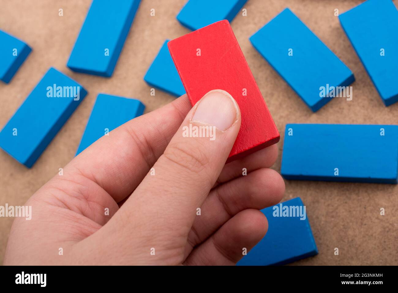 Wooden blocks of various colors Stock Photo - Alamy