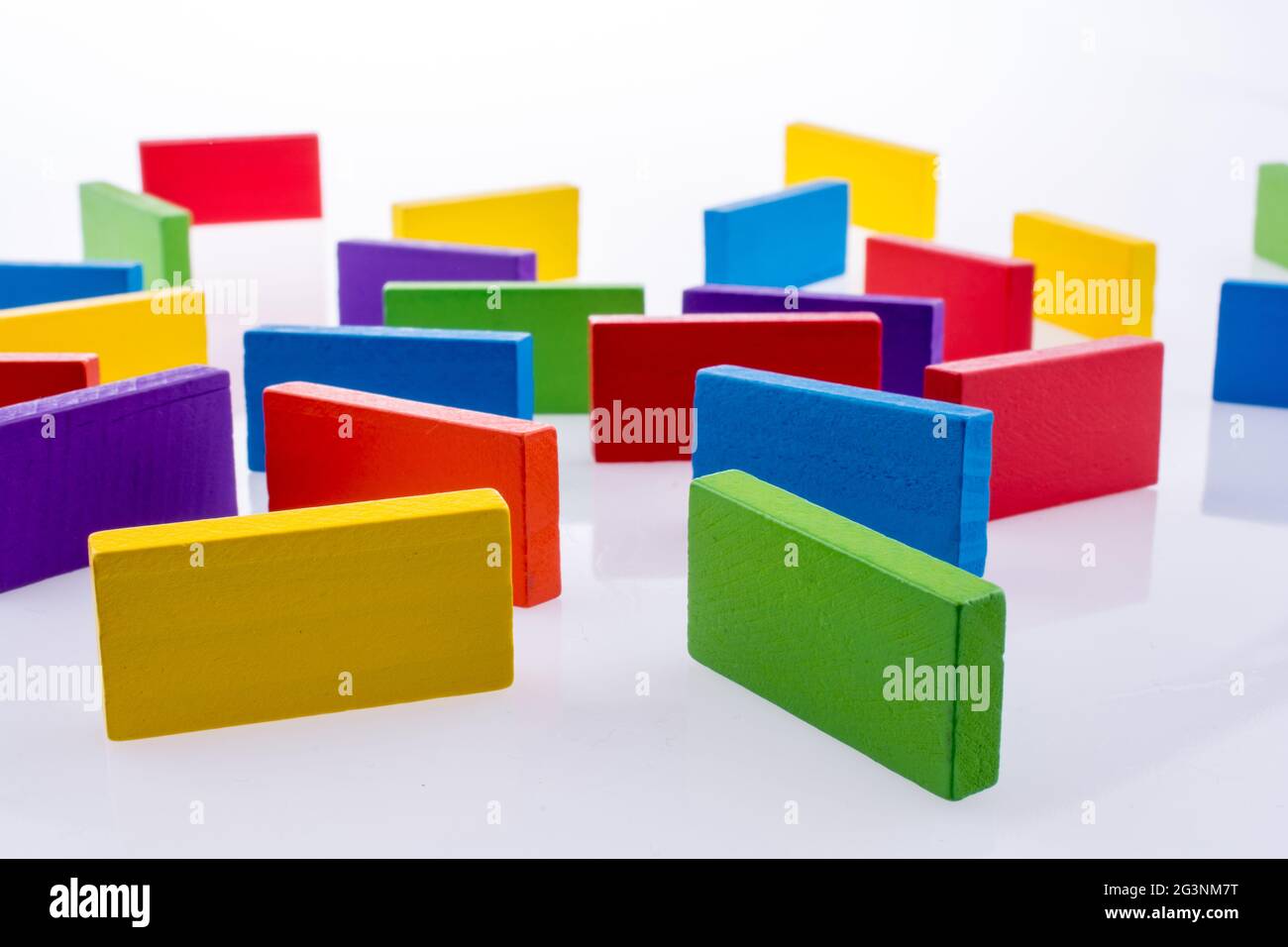 Domino pieces color hi-res stock photography and images - Alamy
