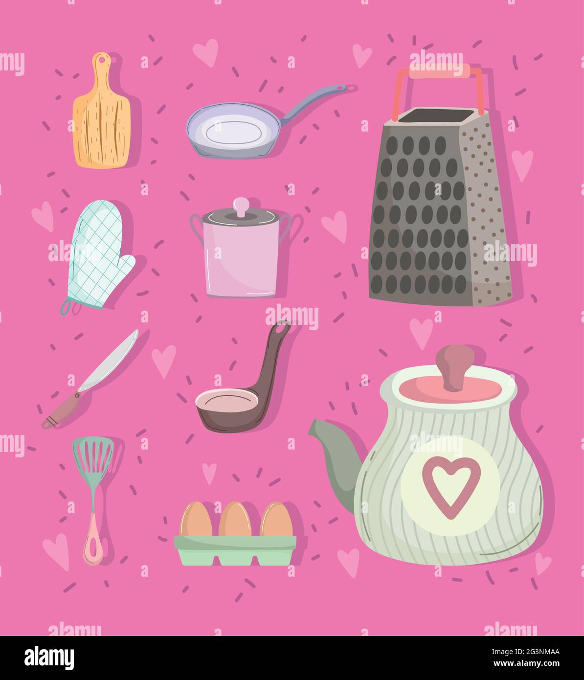 cooking cartoon kitchenware Stock Vector Image & Art - Alamy