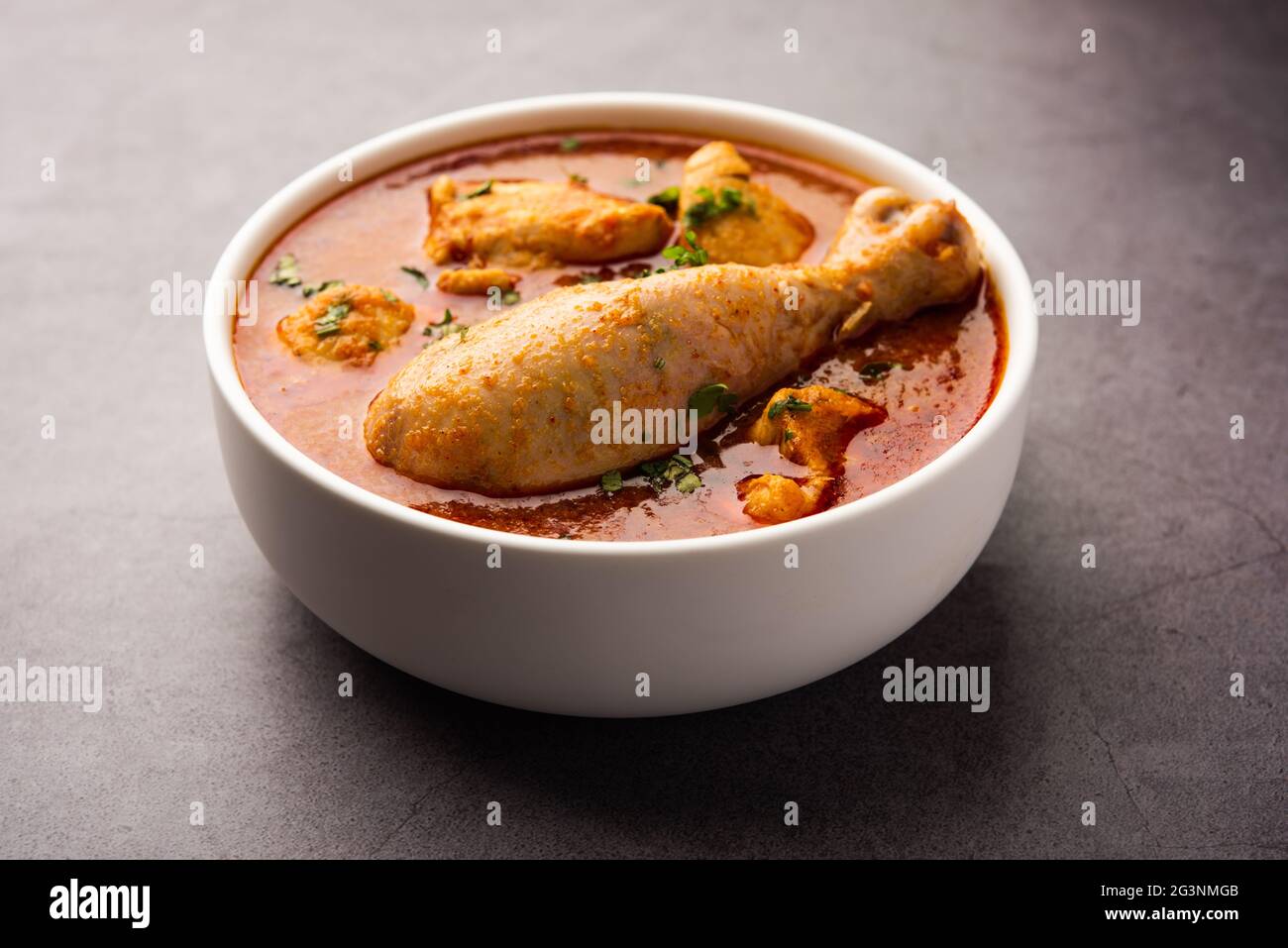 Spicy Reddish Chicken Curry or red Murgh Masala or korma. Indian non ...