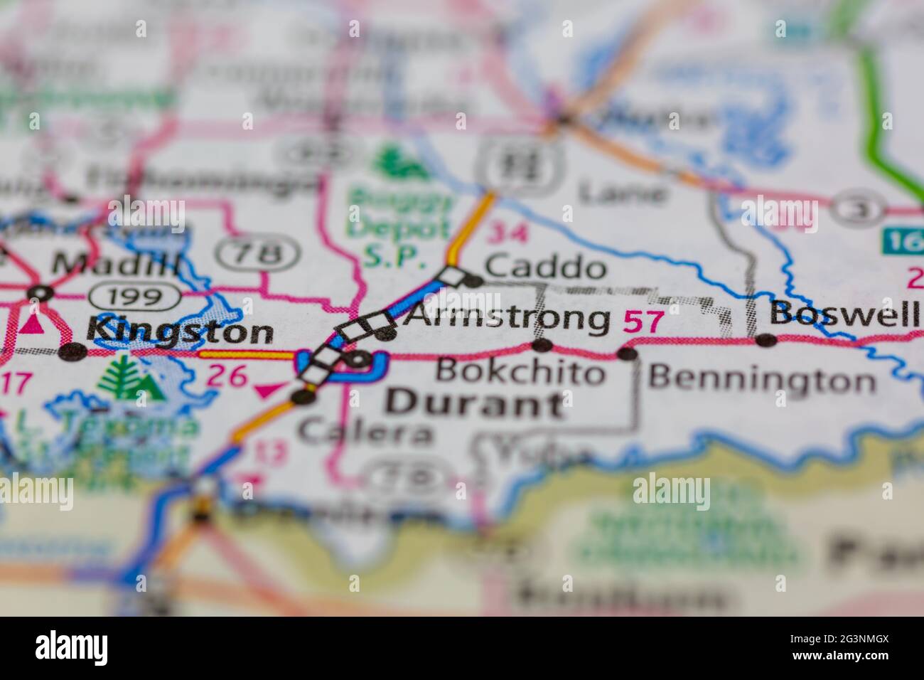 Map of armstrong oklahoma hi-res stock photography and images - Alamy