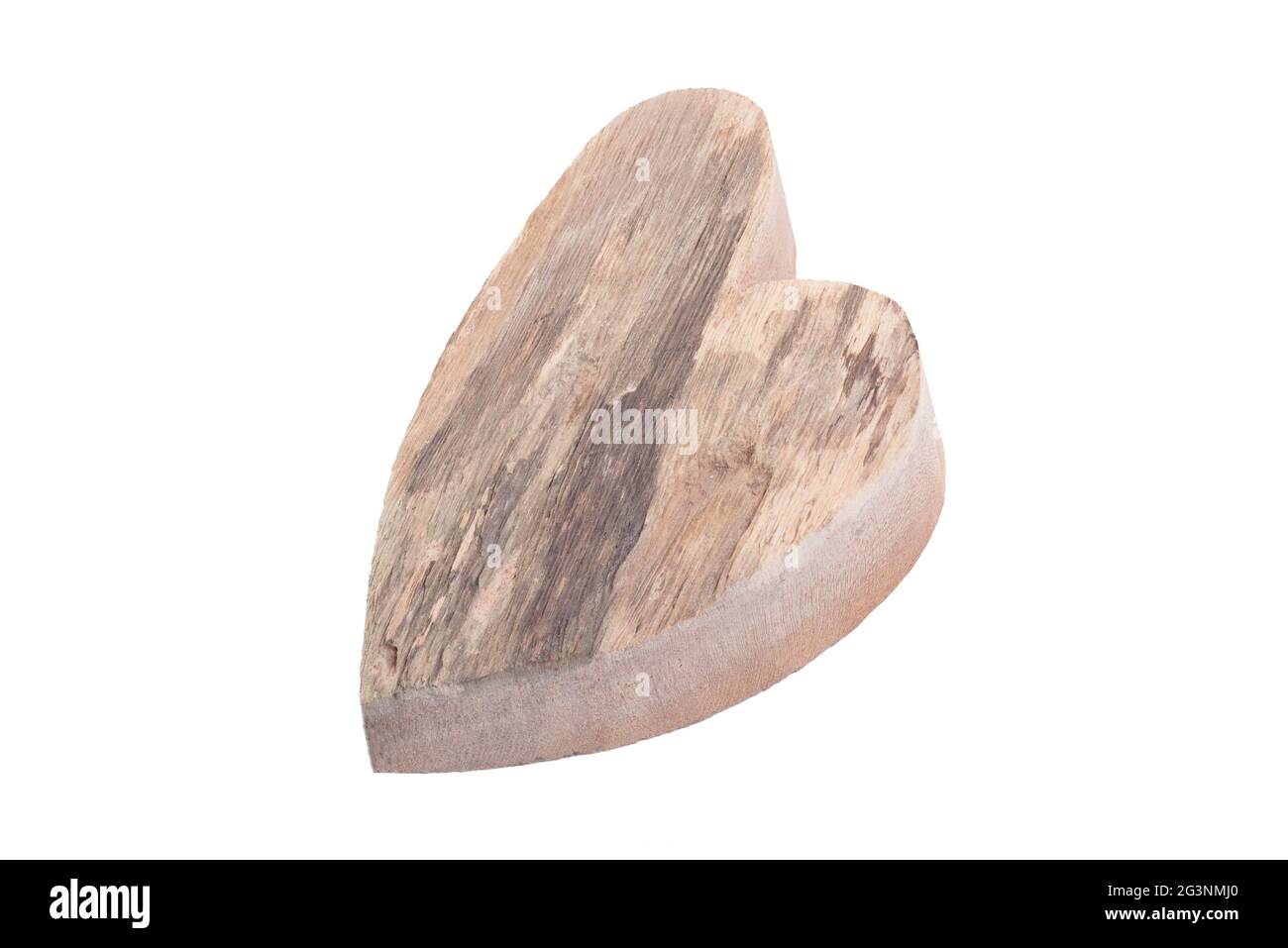 Wooden heart shape Stock Photo - Alamy