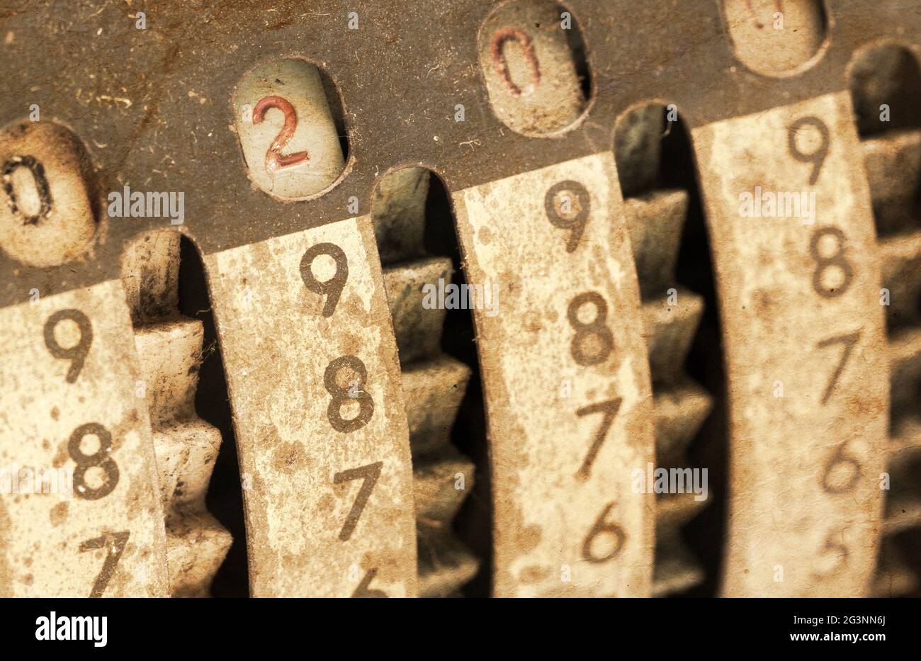 Vintage manual adding machine isolated - 200 Stock Photo - Alamy