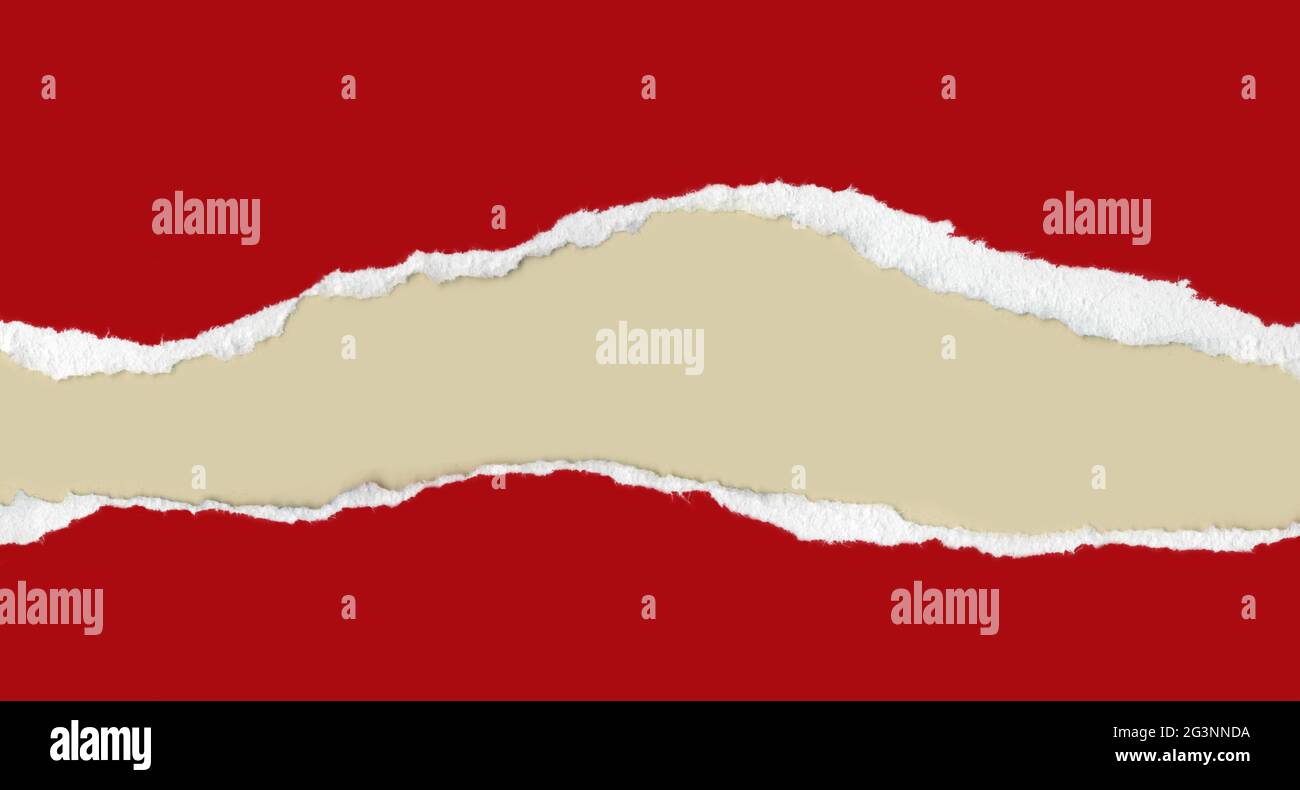 Paper with torn sides Stock Photo - Alamy