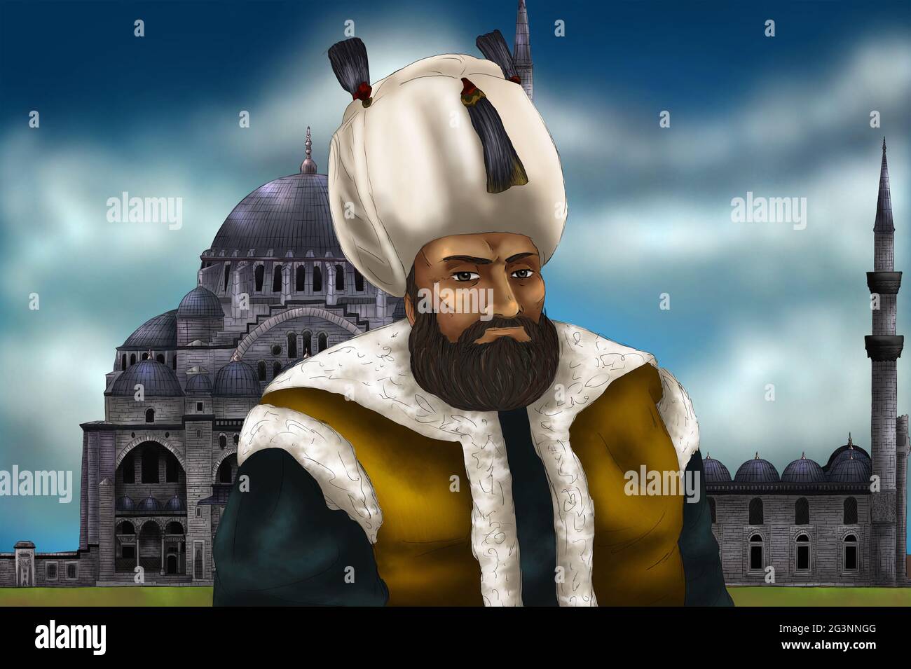 sultan and mosque Stock Photo - Alamy