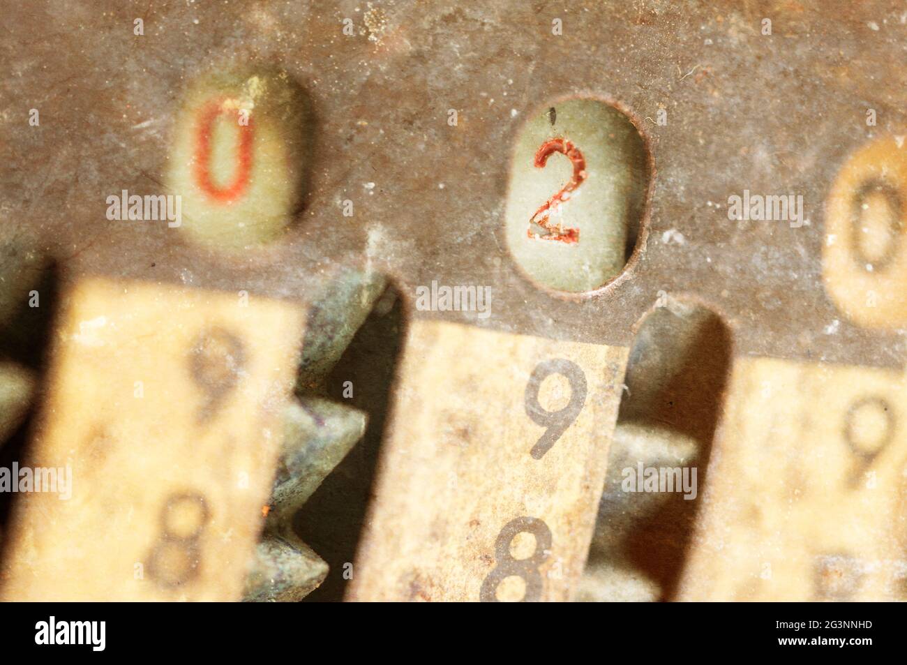 Vintage manual adding machine isolated - 2 Stock Photo - Alamy