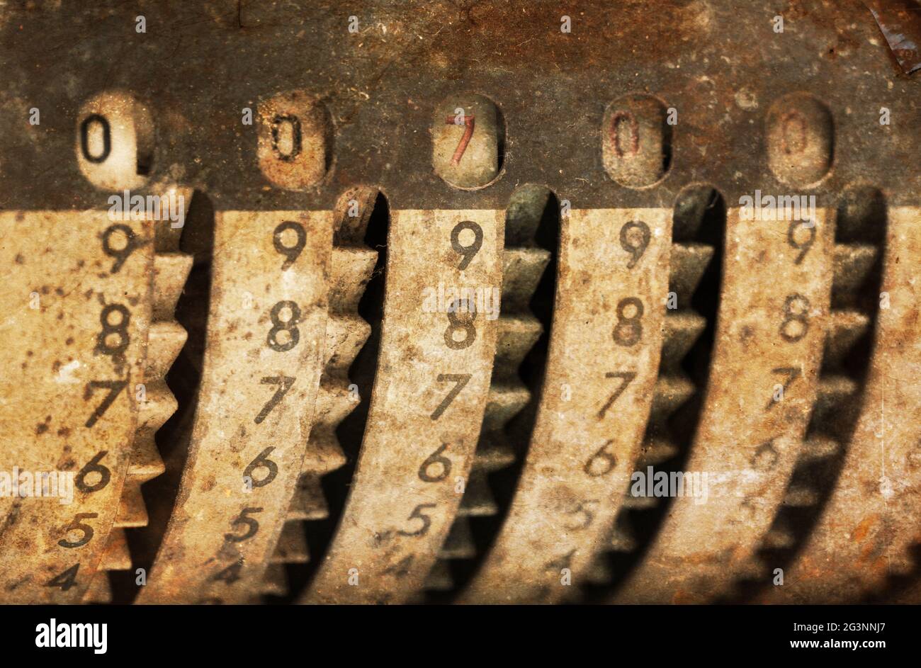Vintage manual adding machine isolated - 700 Stock Photo - Alamy