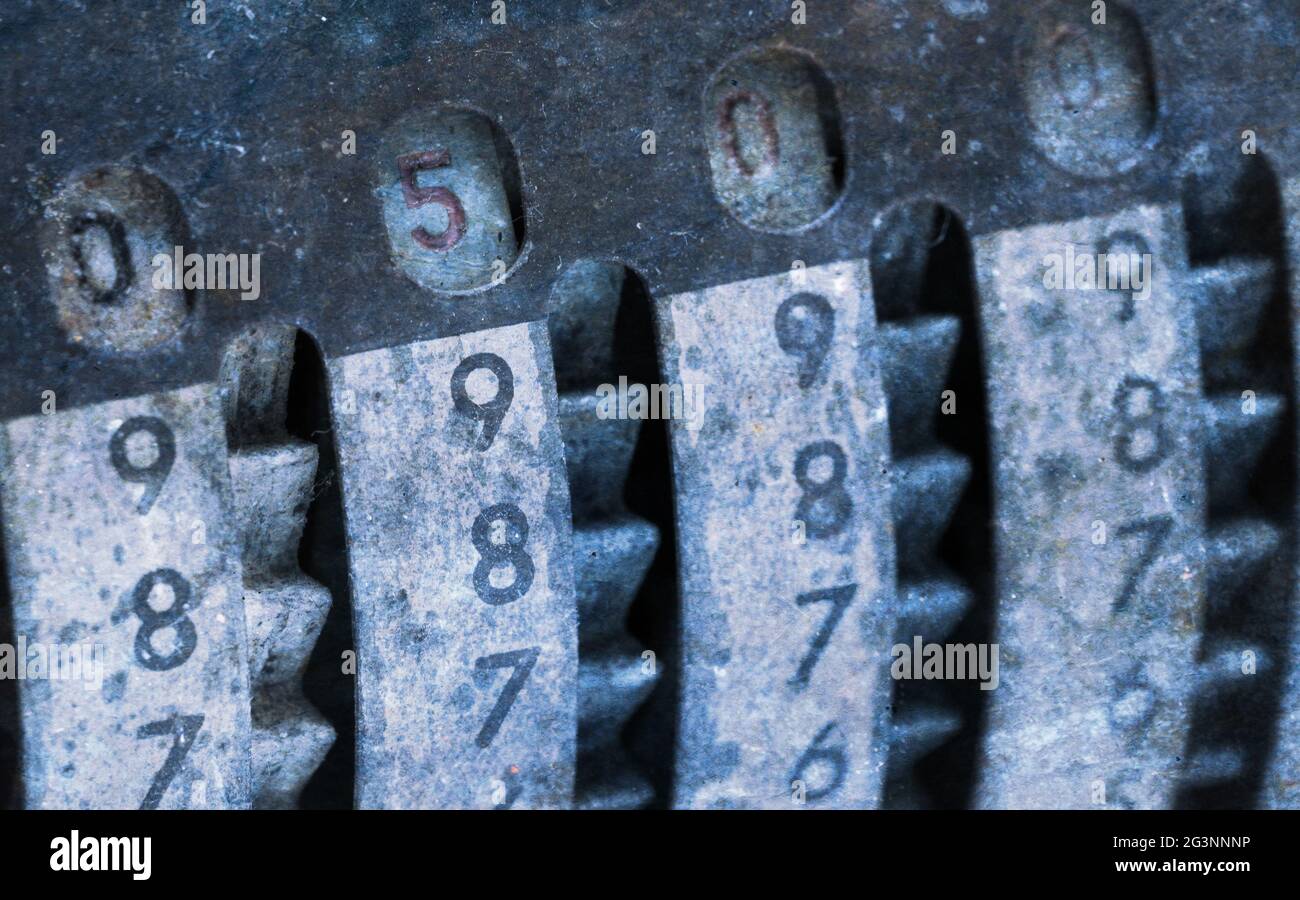 Vintage manual adding machine isolated - 500 Stock Photo - Alamy