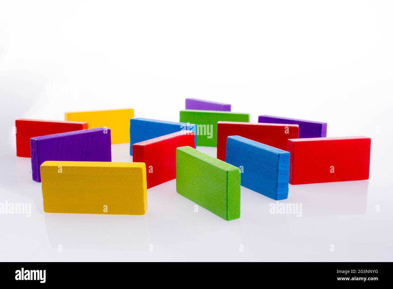 Domino pieces color hi-res stock photography and images - Alamy
