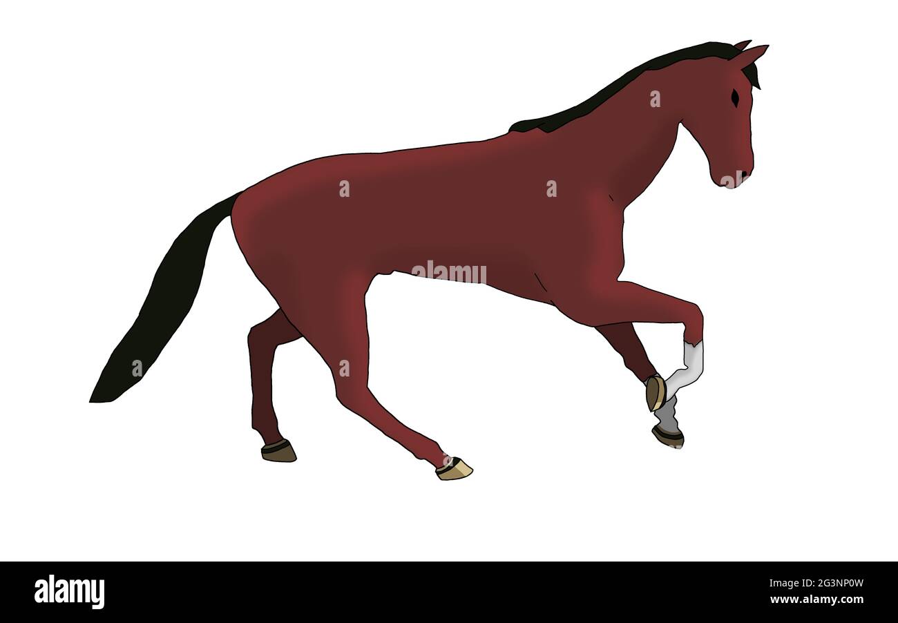 galloping red horse Stock Photo - Alamy