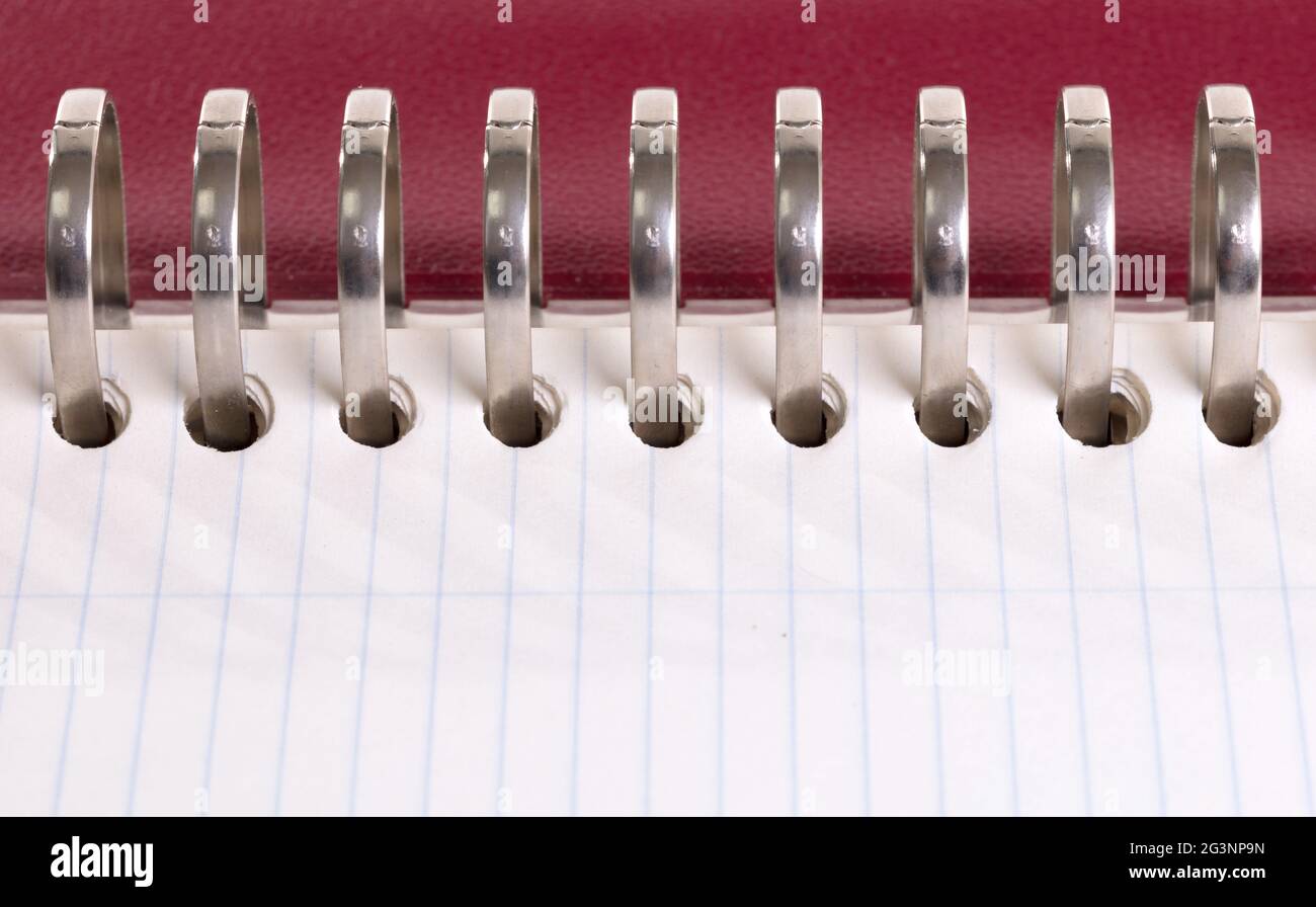 Opened folder binder with blank papers hi-res stock photography and ...