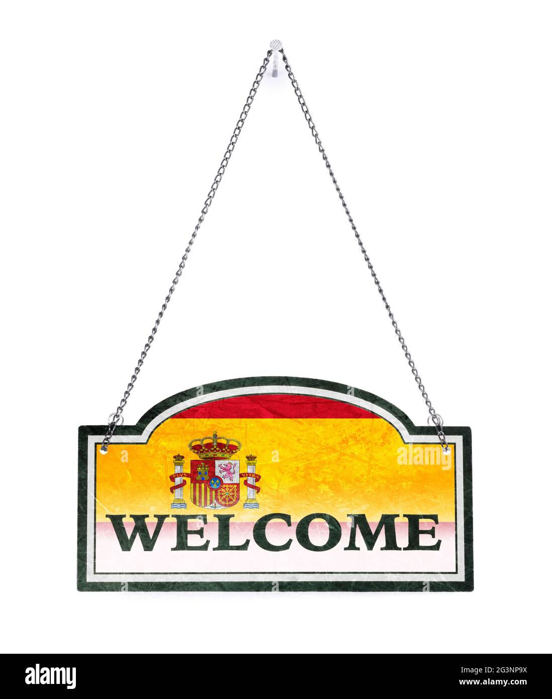 Welcome to spain sign Cut Out Stock Images & Pictures - Alamy