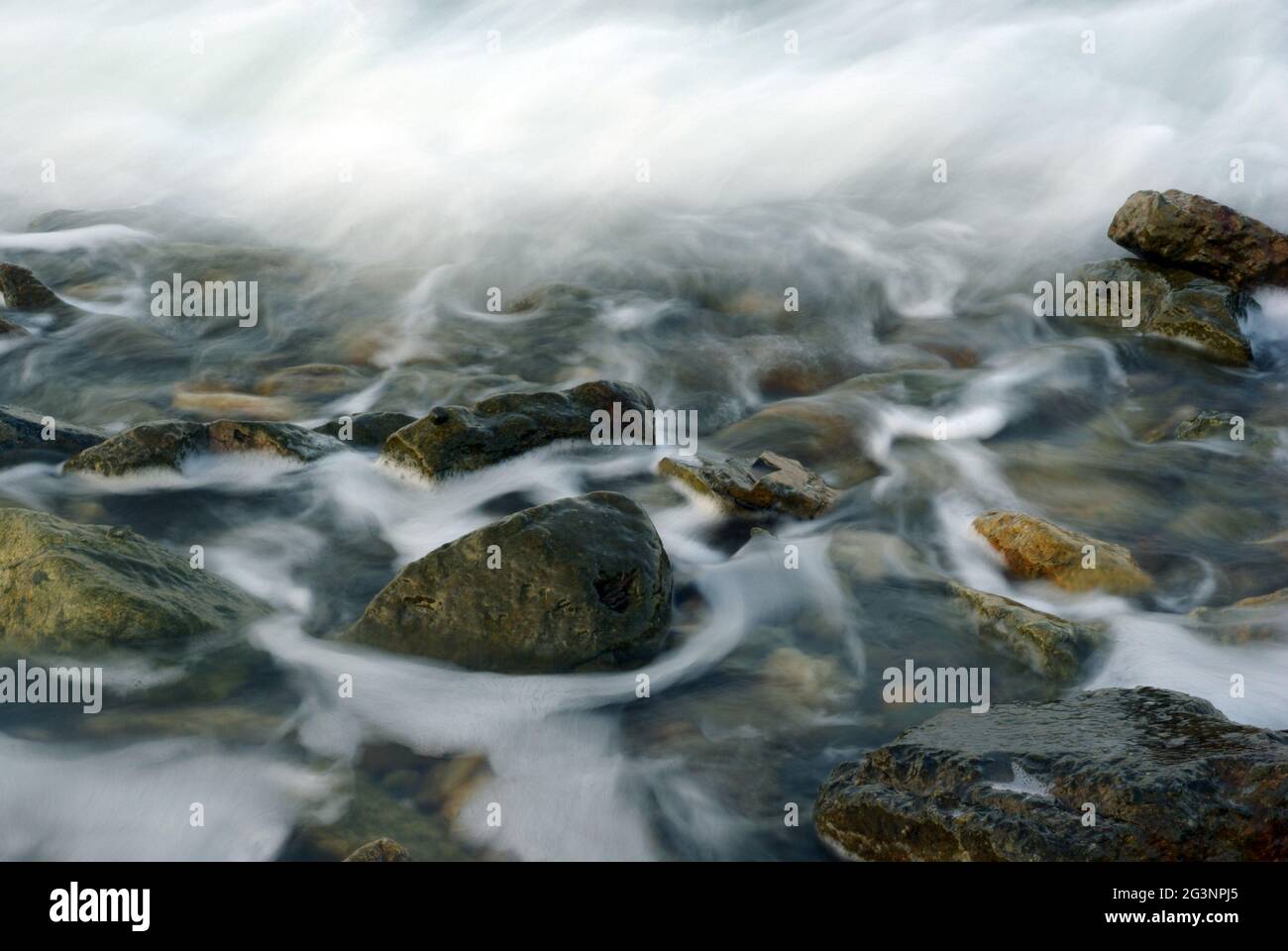 Turbulence sea water and rock at Coastline Stock Photo - Alamy