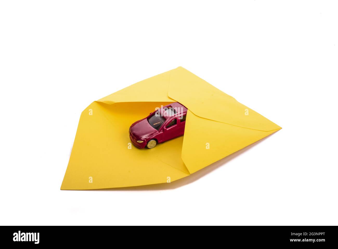 Toy car in hand Cut Out Stock Images & Pictures - Alamy