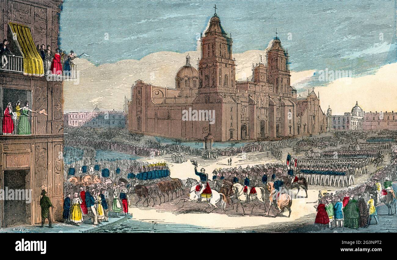 Mexico city 1847 scott hi-res stock photography and images - Alamy