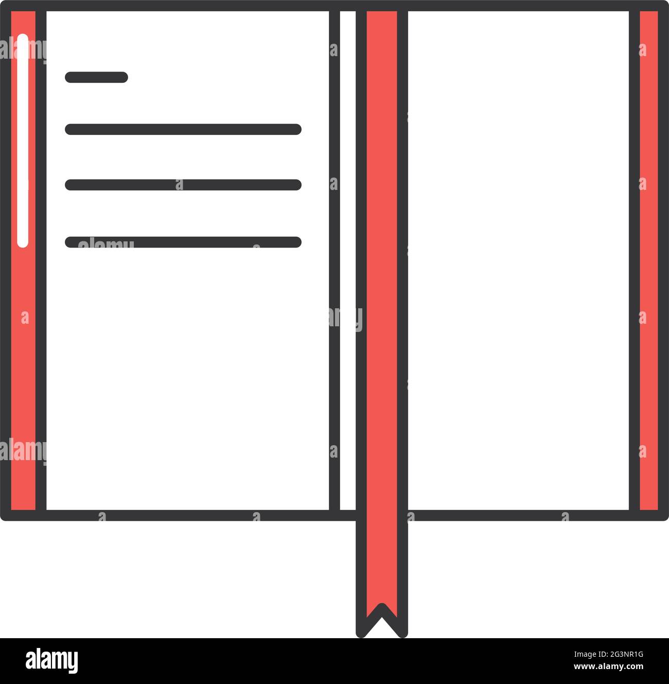 open book bookmark Stock Vector Image & Art - Alamy