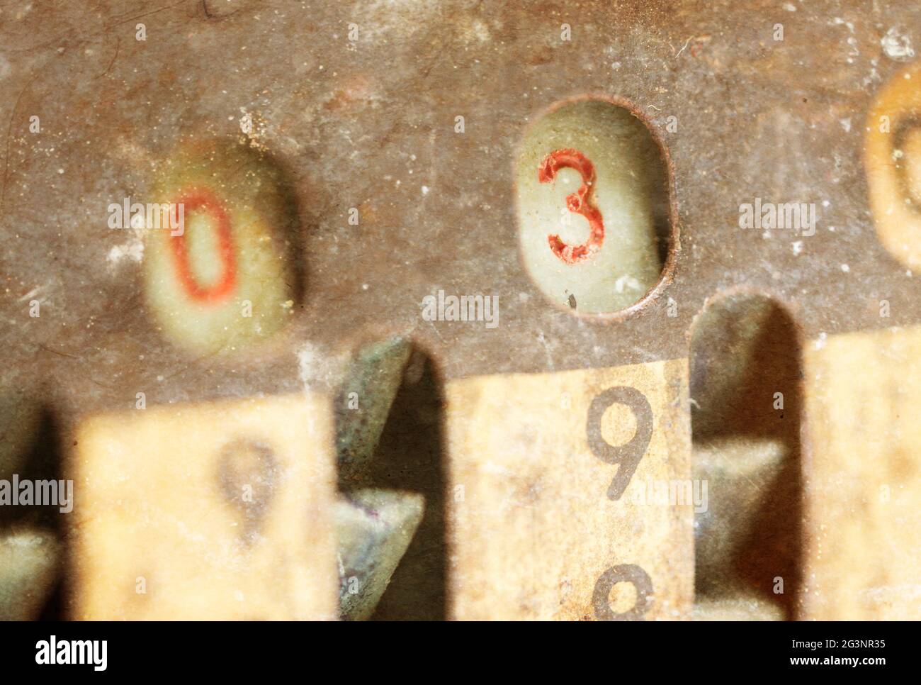Vintage manual adding machine isolated - 3 Stock Photo - Alamy