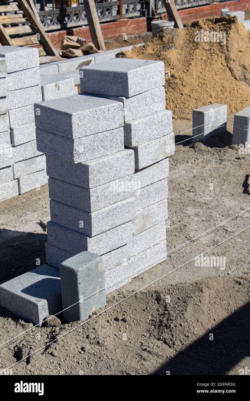 Concrete pavement tile hi-res stock photography and images - Alamy