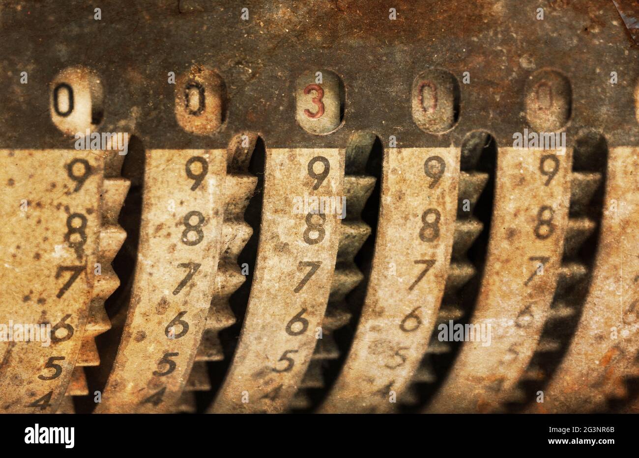 Vintage manual adding machine isolated - 300 Stock Photo - Alamy