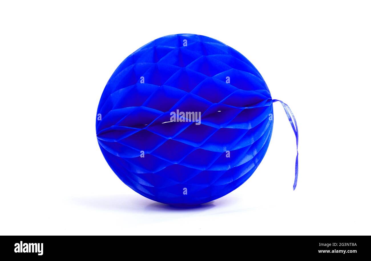 Colorful honeycomb round paper ball isolated Stock Photo - Alamy