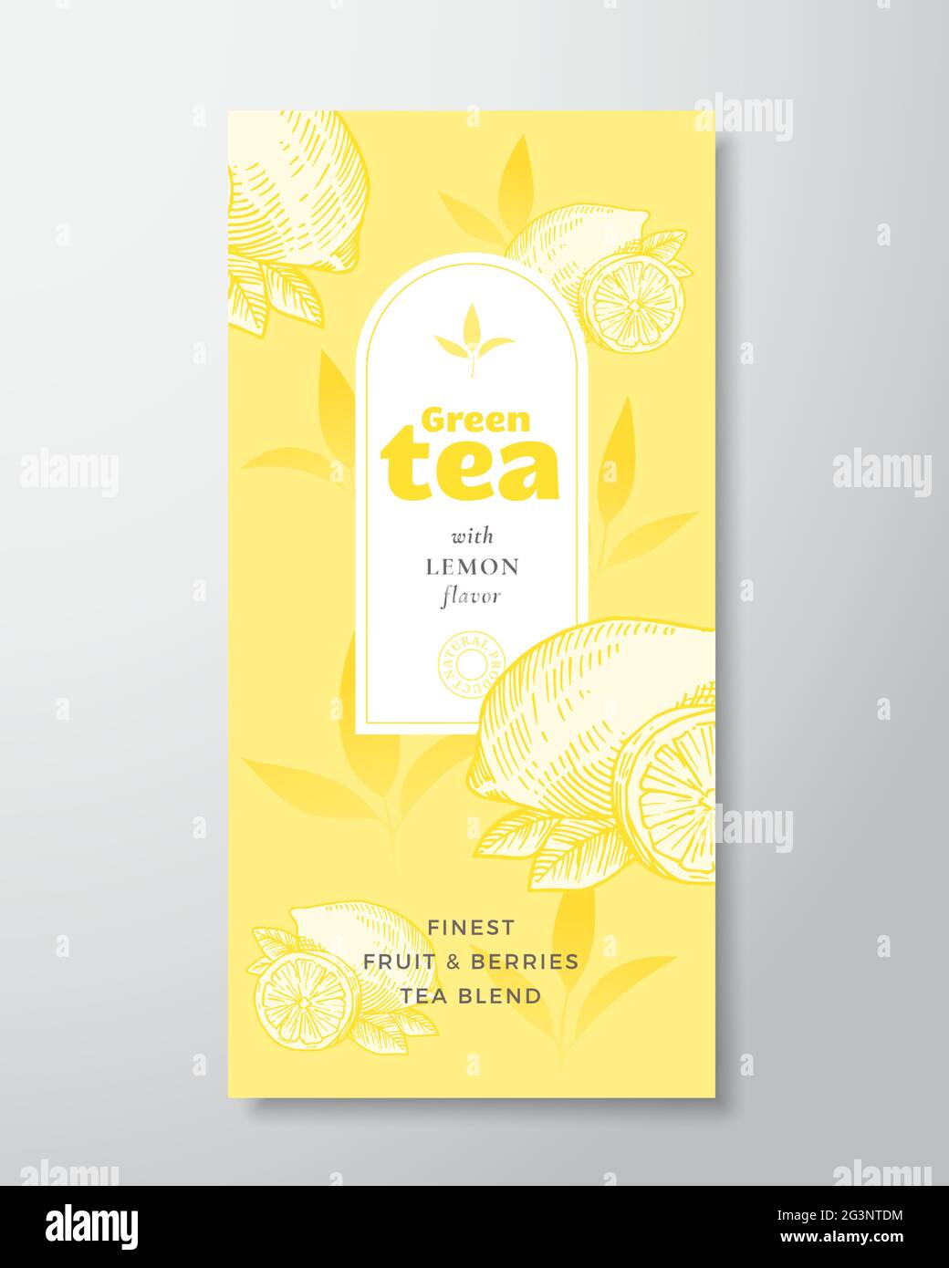 Fruit and Berries Tea Label Template. Abstract Vector Packaging Design ...