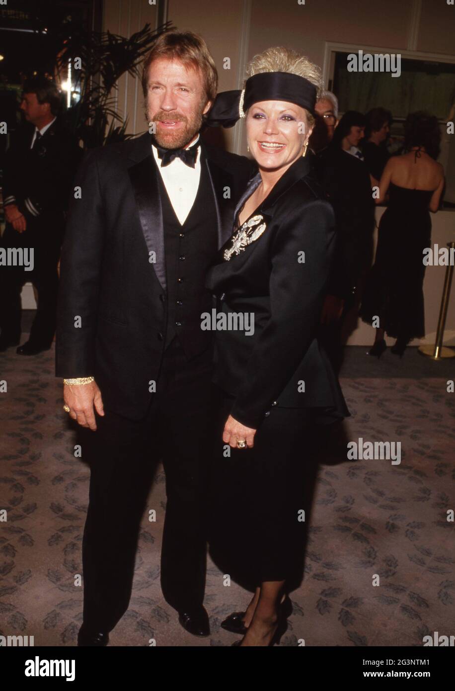 Chuck Norris and wife Diane Holechek attend the 44th Annual Golden ...