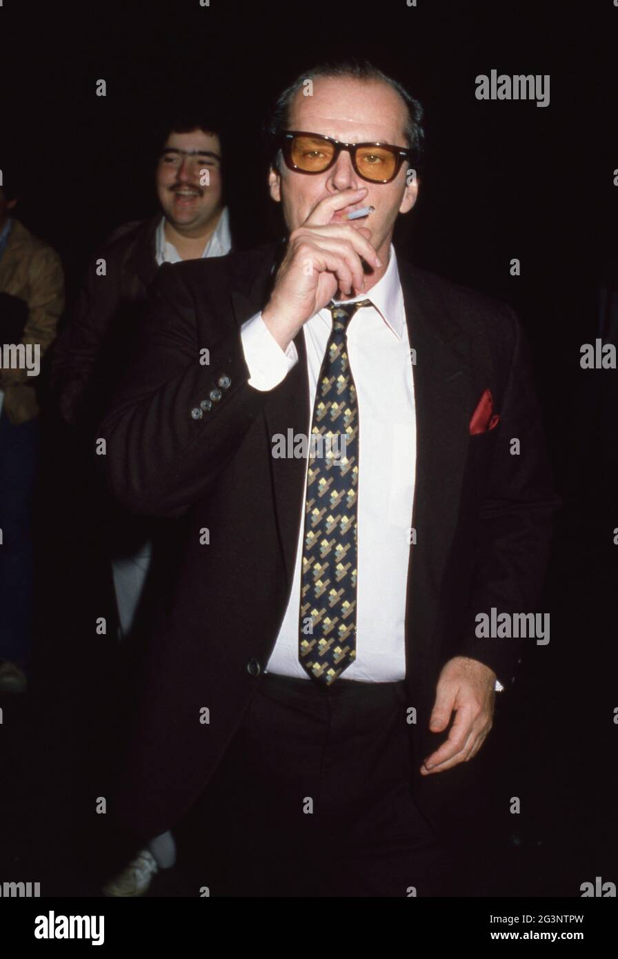 Jack Nicholson at Spago's Restaurant in Hollywood - March 18, 1984 ...