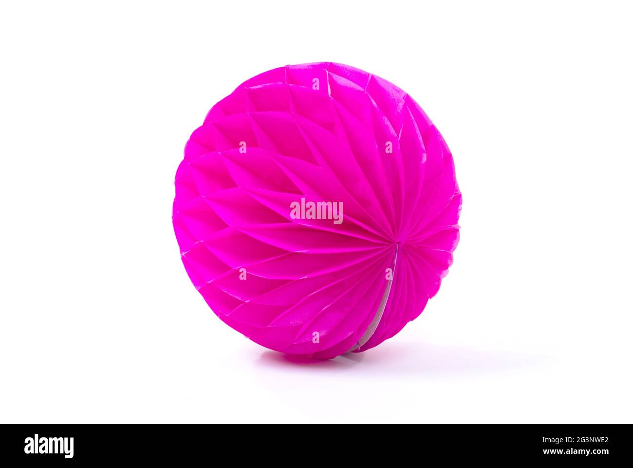 Colorful honeycomb round paper ball isolated Stock Photo - Alamy