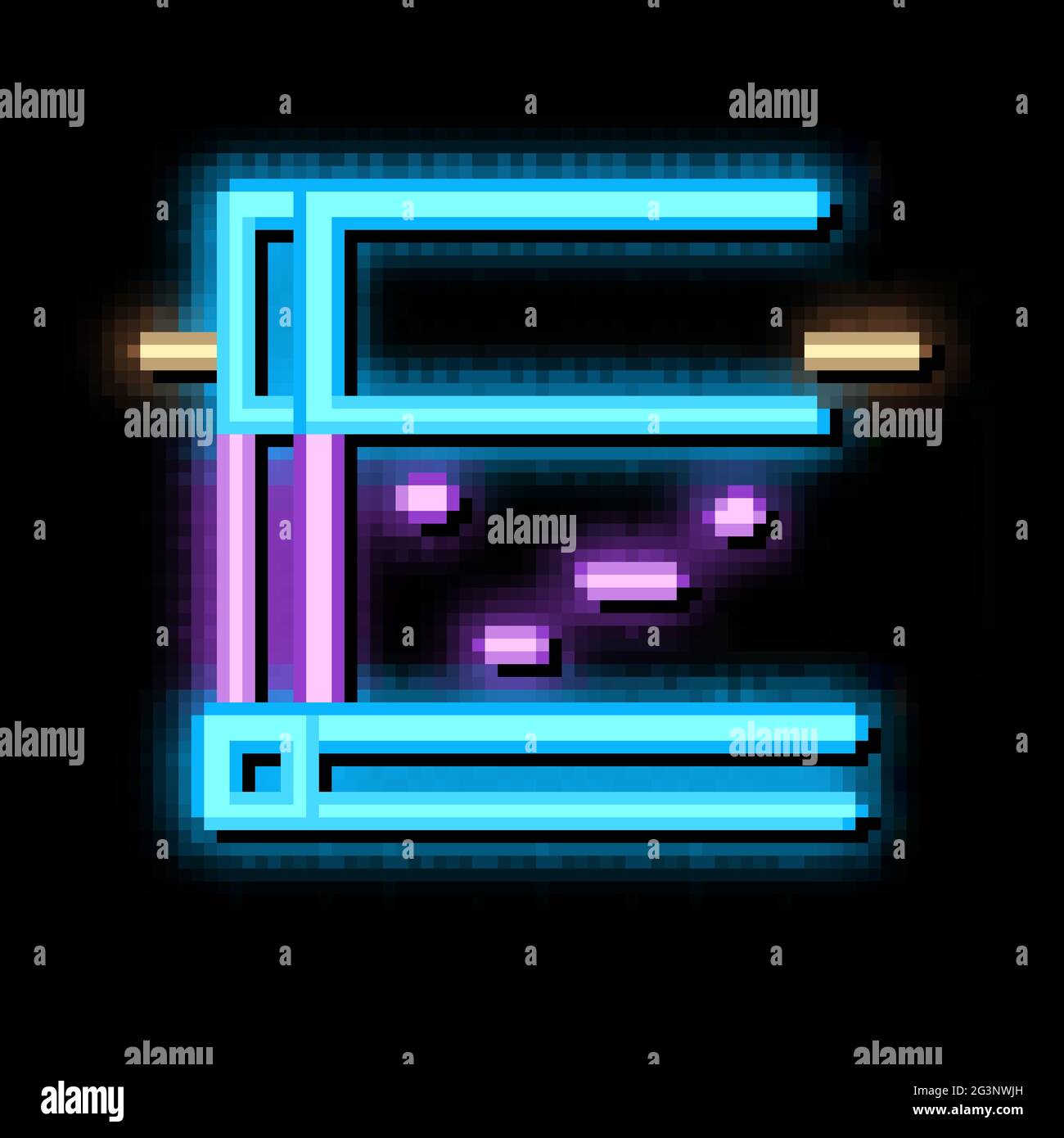 monolithic foundation neon glow icon illustration Stock Vector Image ...