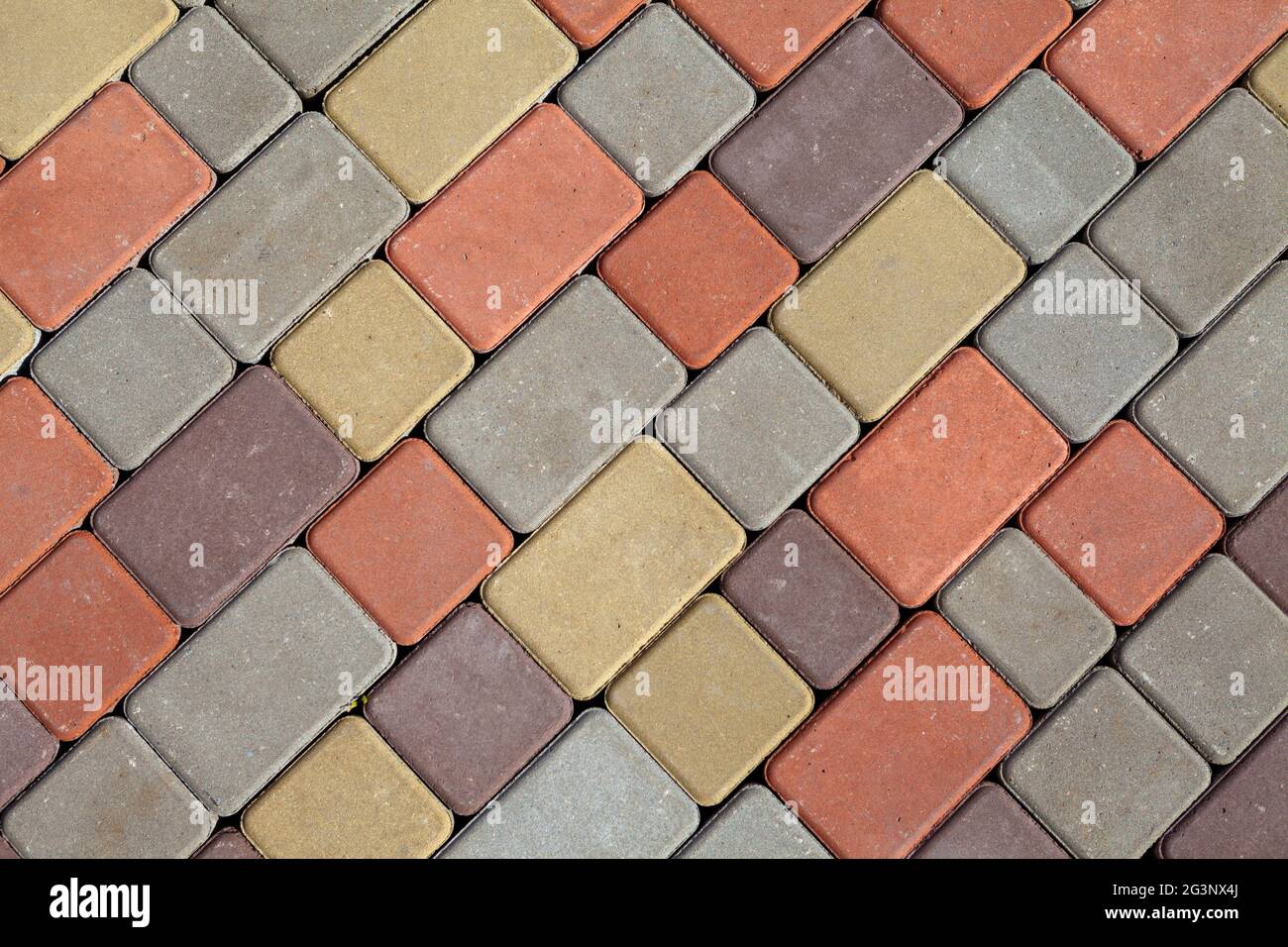 Photo of multi-colored paving stones pattern and background Stock Photo ...