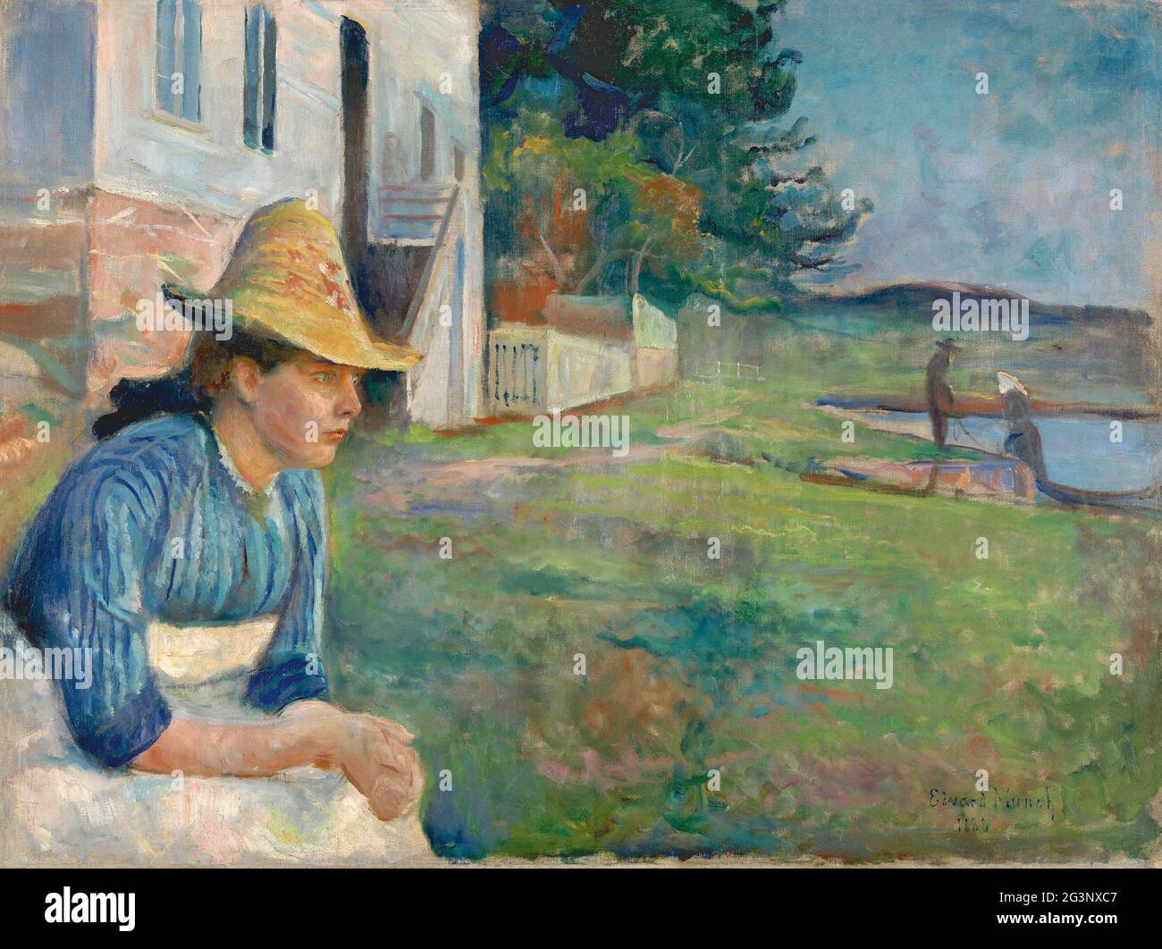 Title: Aften (Evening Hour with the Artist's Sister Laura) (The Yellow ...