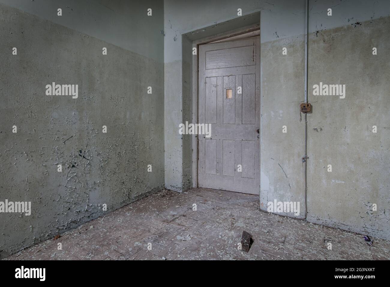 The secure doors locked patients in their rooms. MIDLANDS, IRELAND ...