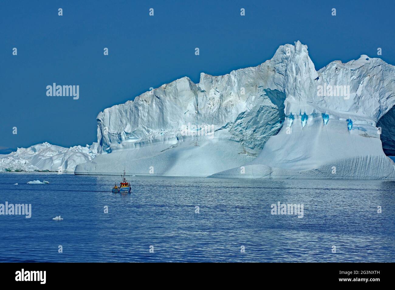 Iceberg and fishing boat hi-res stock photography and images - Alamy