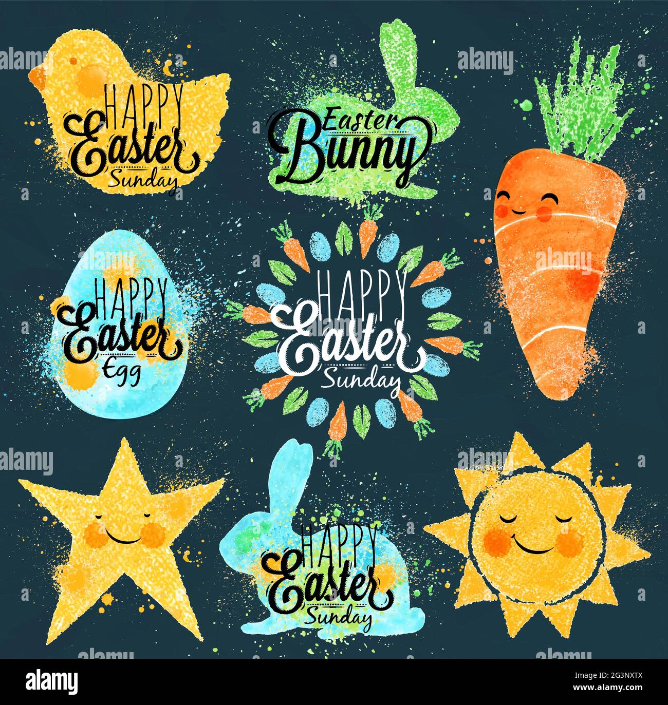 Rabbit carrot Stock Vector Images - Alamy