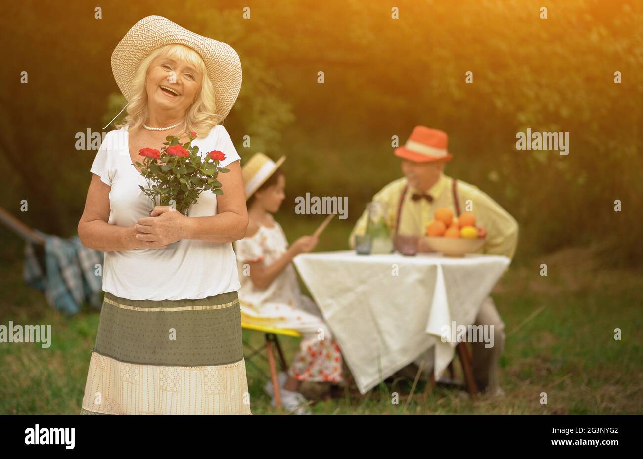 Beautiful granny hi-res stock photography and images - Alamy