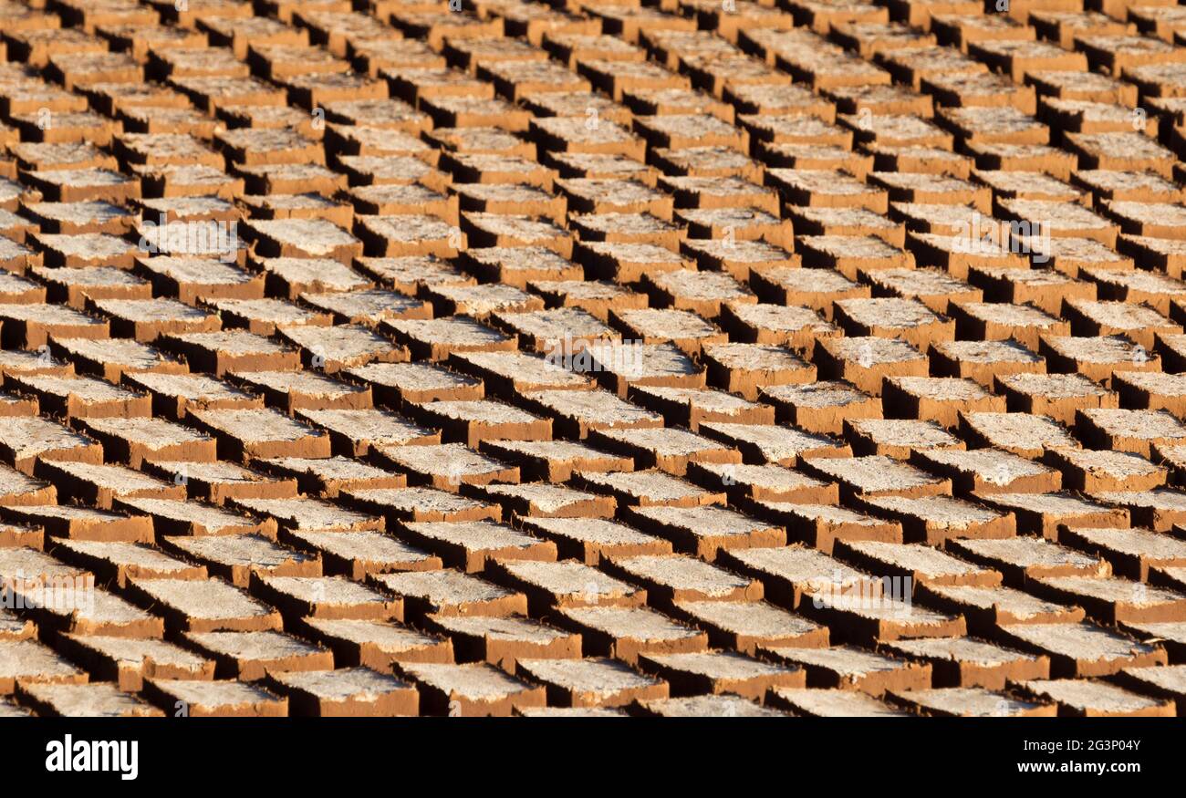 Mud bricks factory in Madagascar Stock Photo - Alamy