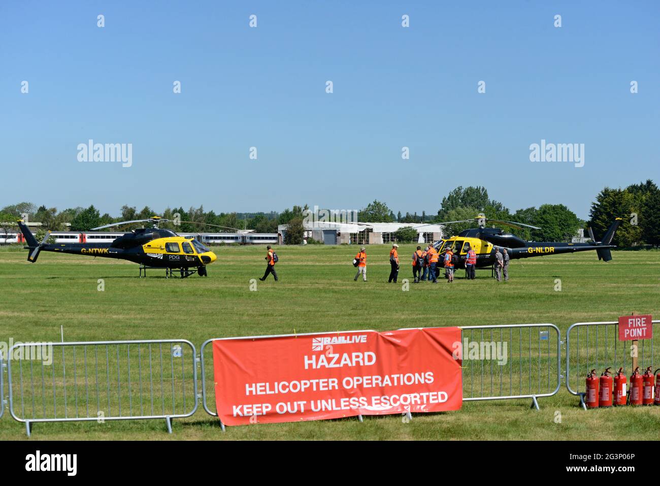 Network Rail Air Operations Eurocopter AS355 Écureuil 2 helicopters on ...