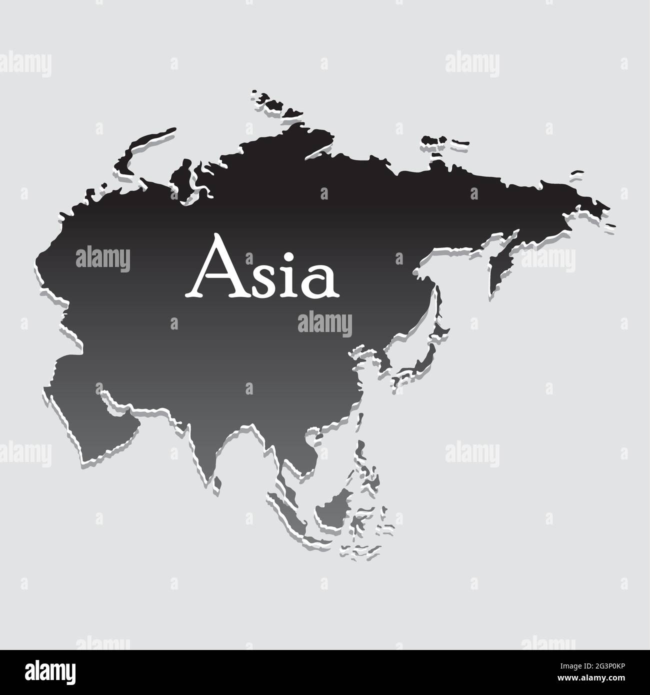 map asia silhouette Stock Vector Image & Art - Alamy